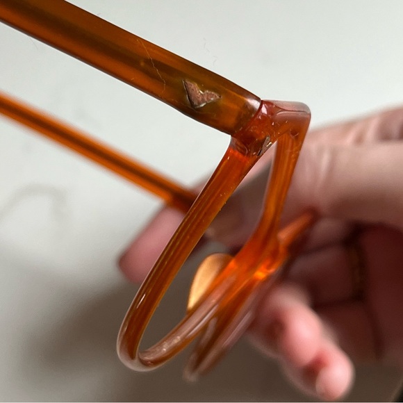 Vintage | Accessories | Vintage 4s 50s Cat Eye Orange Mid Century ...